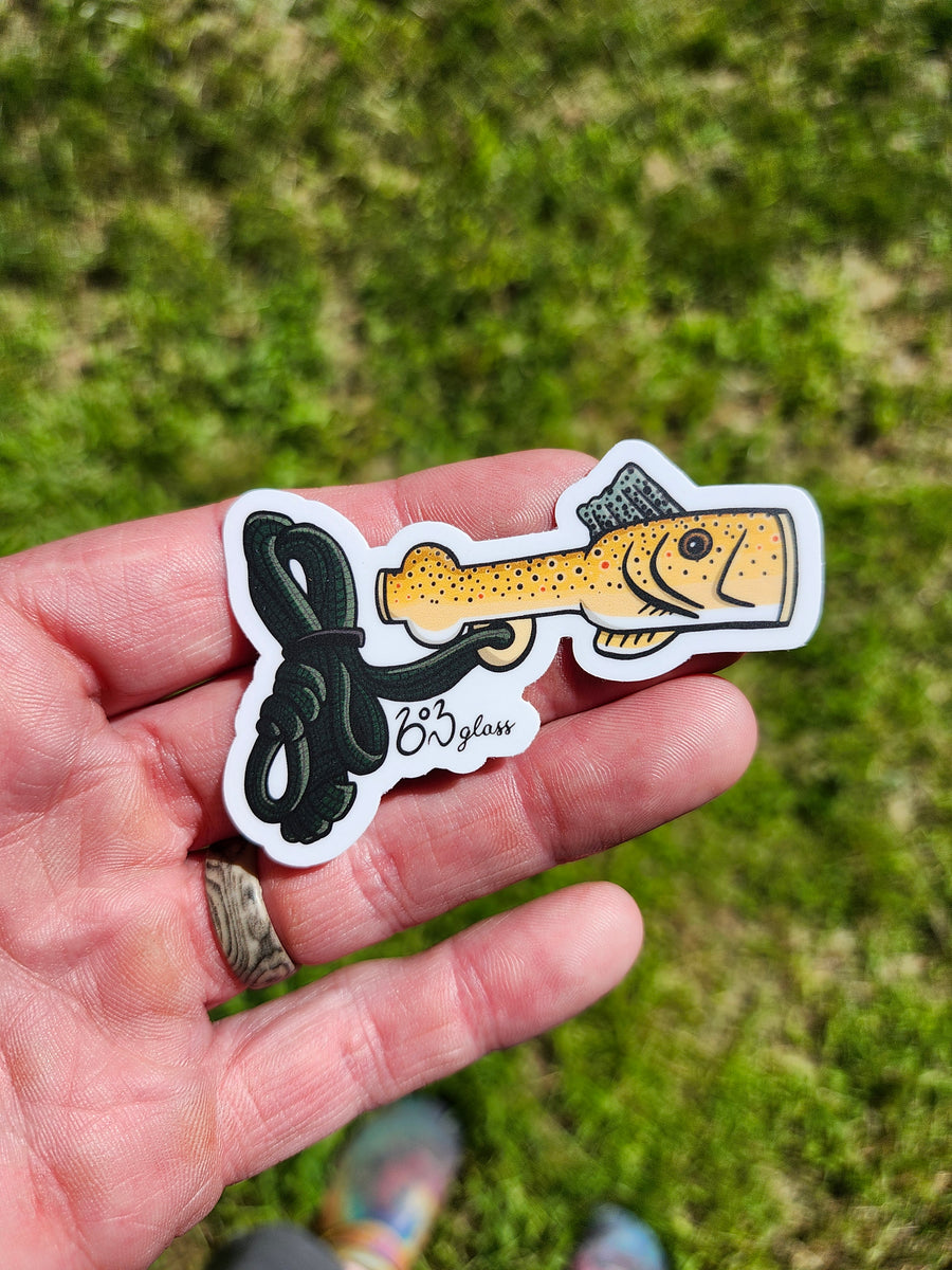 Brown Trout Whistle Decal – 603Glass