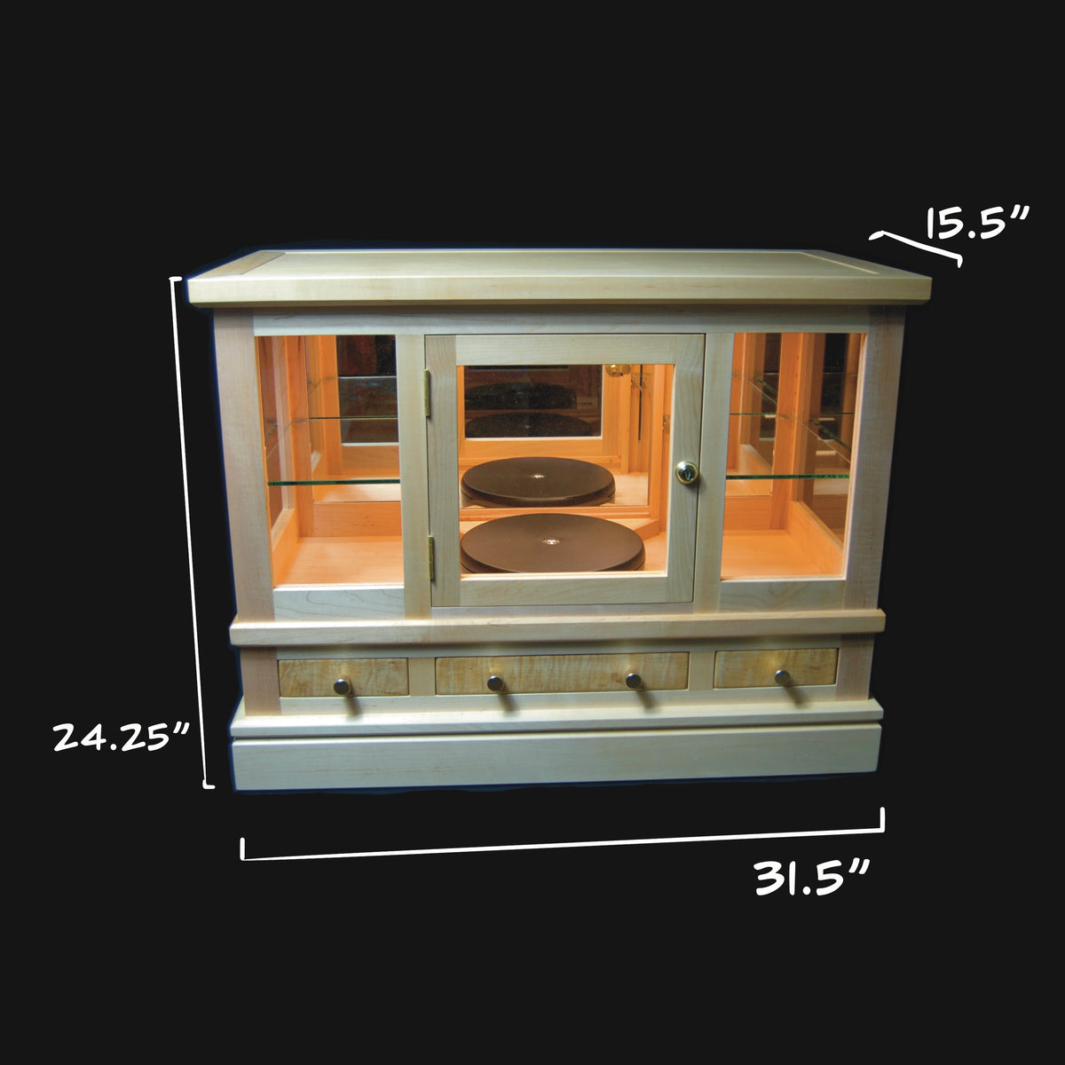 Maple Display Case – 603Glass